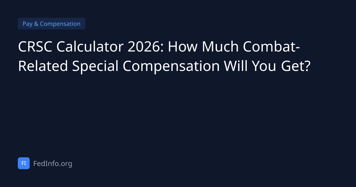CRSC Calculator 2026: How Much Combat-Related Special Compensation Will ...